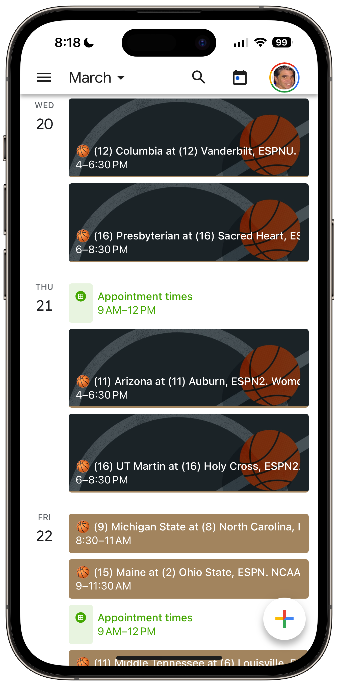 NCAA Women's March Madness Calendar for iPhone, Mac, and iPad - by ...