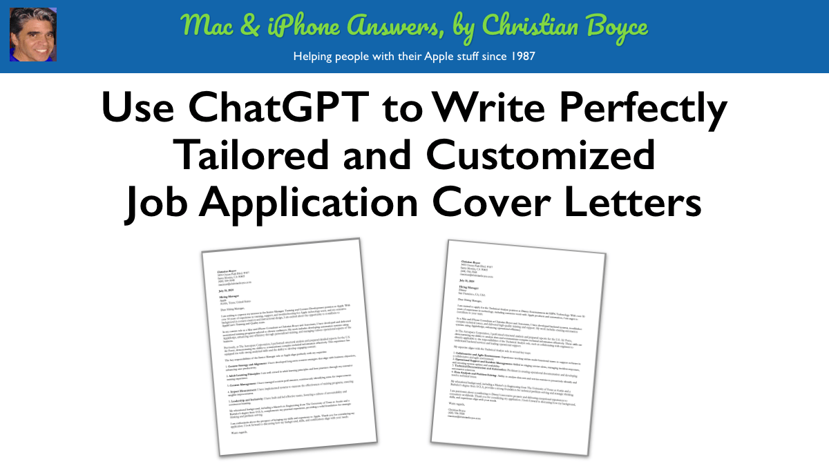 Parts Of Cover Letter